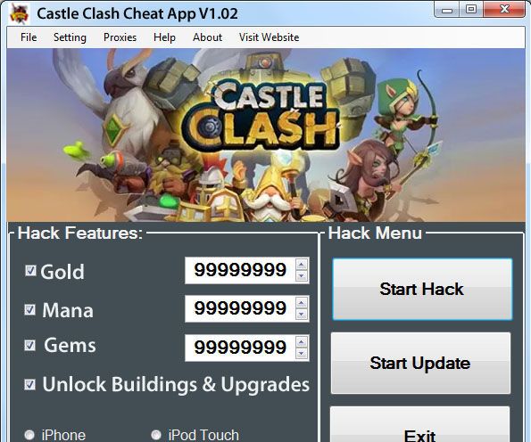 Castle Clash Hack IOS Android and IPhone 2014 Online Updated ...