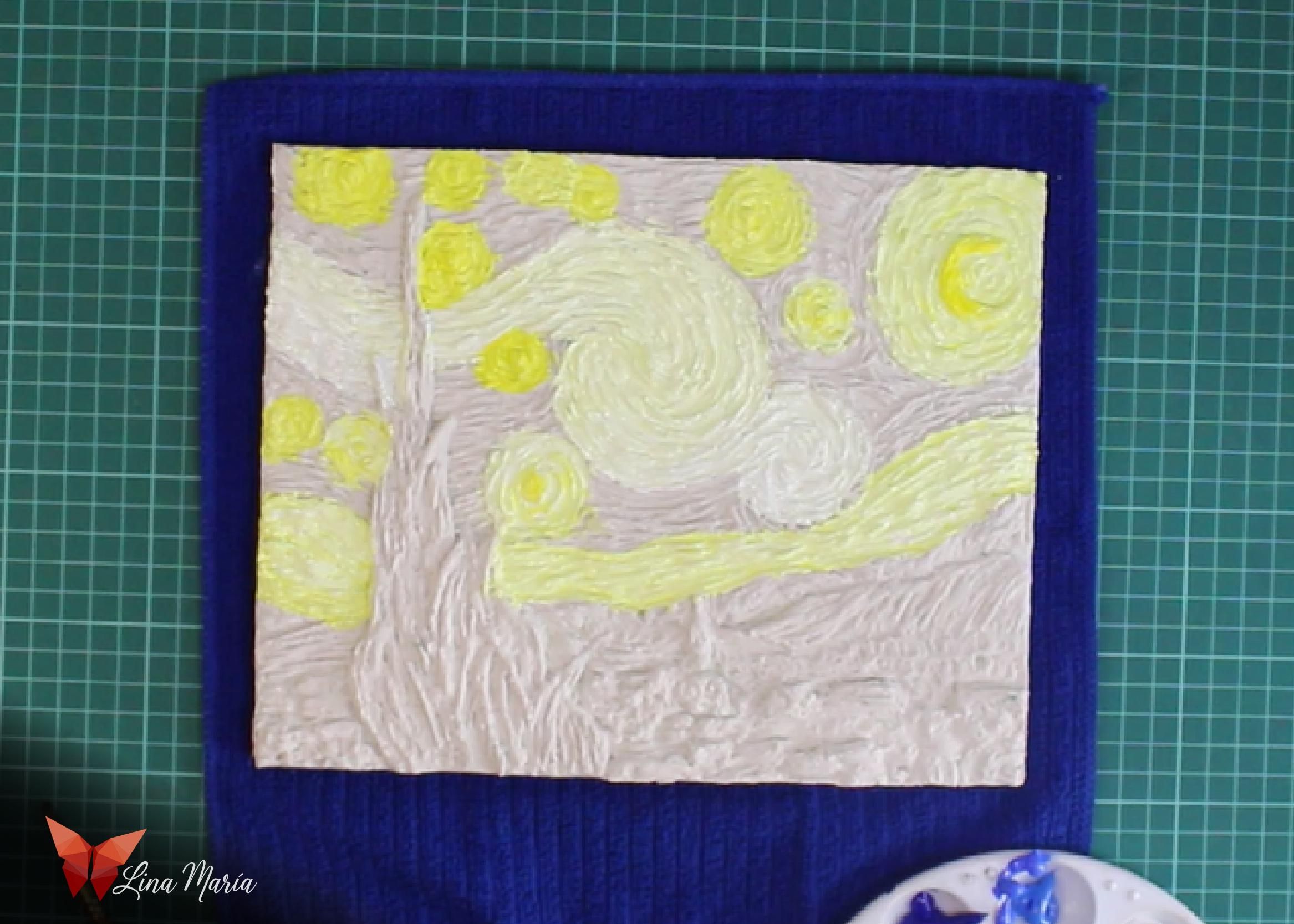 DIY Relief Painting - Starry Night : 25 Steps (with Pictures ...