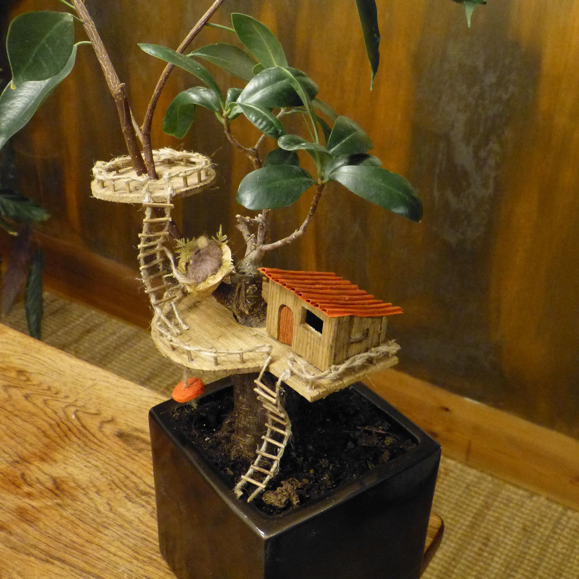 Houseplant Treehouse & Tiny Mouse : 15 Steps (with Pictures ...