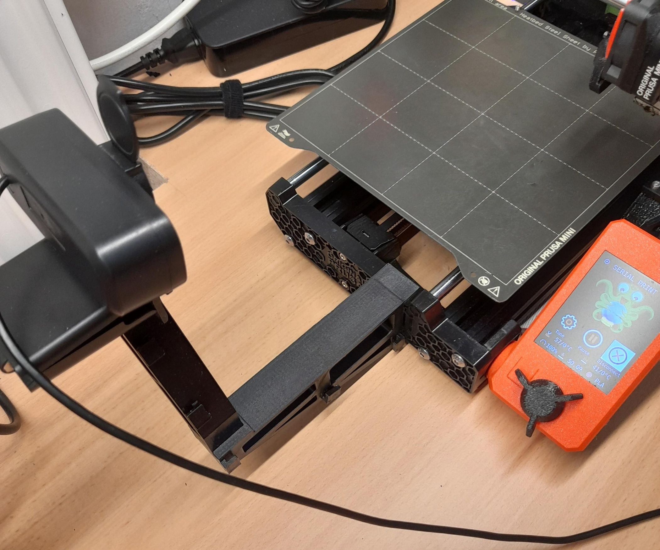 Attach a WebCam to Your Prusa Mini Printer With This 3D-printed Arm : 3 ...