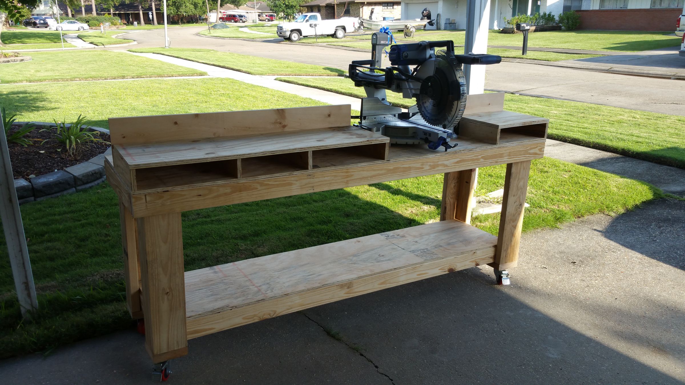 Miter Saw Workbench : 7 Steps (with Pictures) - Instructables