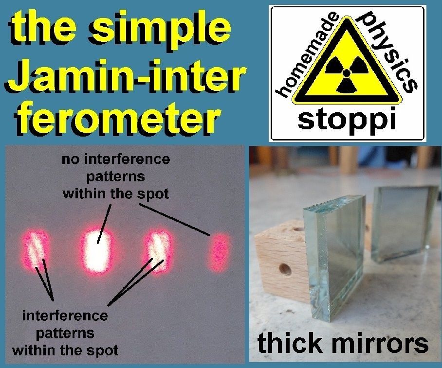 The Jamin-interferometer, the Simplest Interferometer in the World : 4 Steps - Instructables