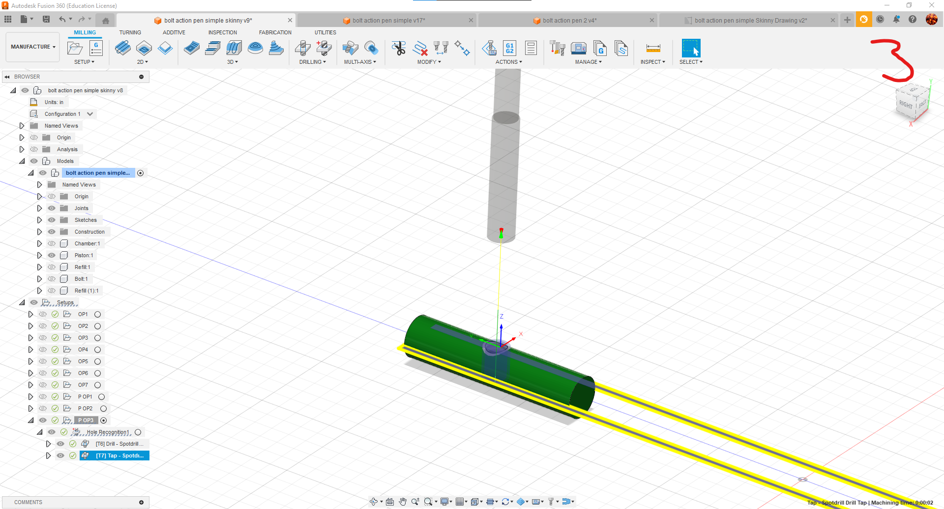 CAD, CAM, and CNC: a Bolt Action Pen : 7 Steps (with Pictures ...