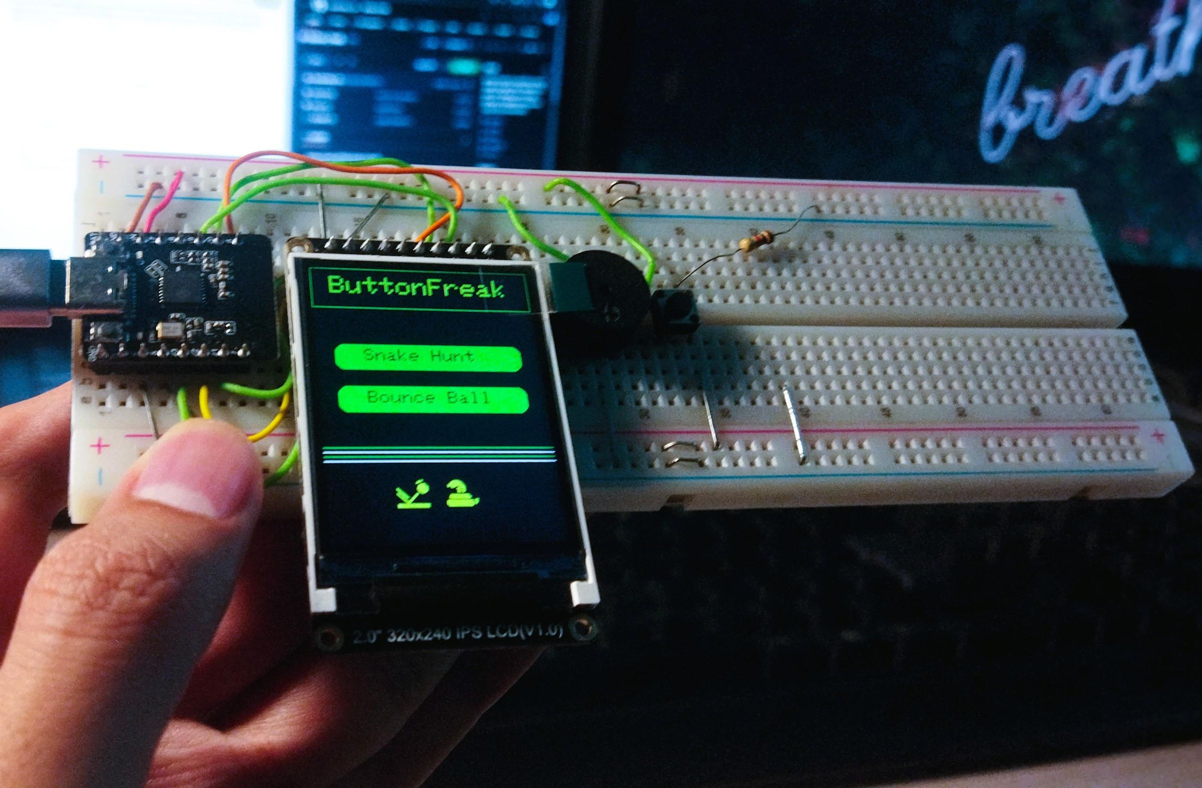 Button Freak: DIY ESP32 Game Console Make Yours Now : 9 Steps (with ...