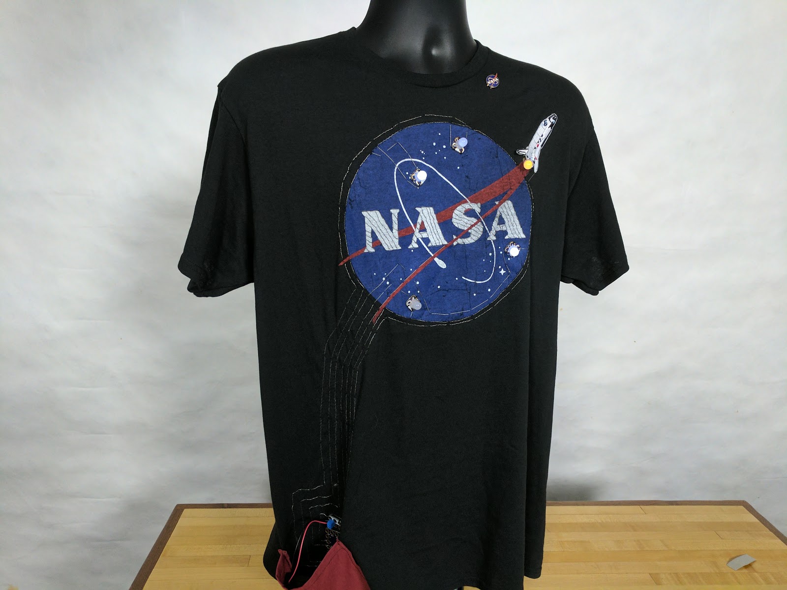Interactive NASA Shirt Using Crazy Circuits : 9 Steps (with Pictures ...