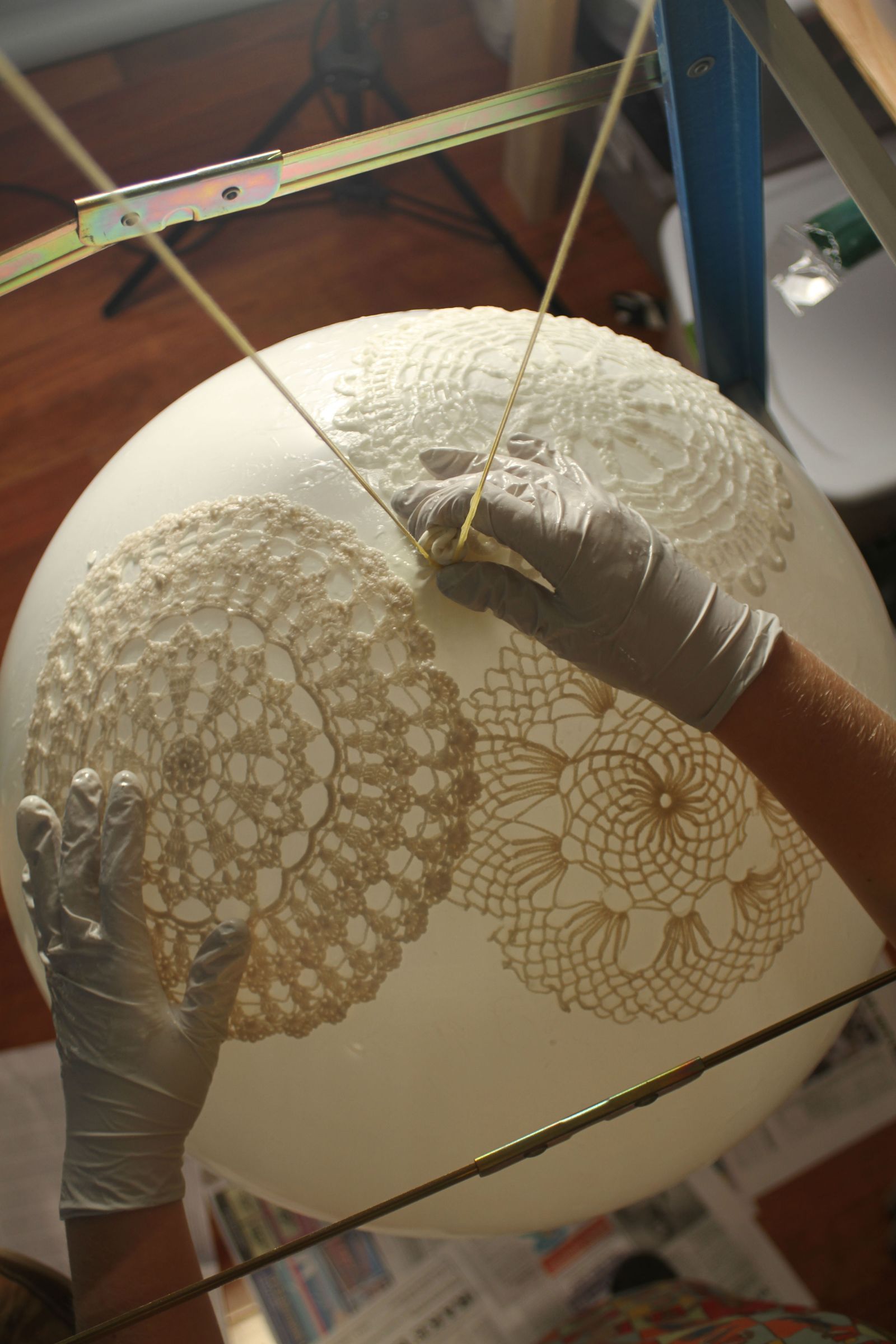 Doily Lamp : 3 Steps (with Pictures) - Instructables
