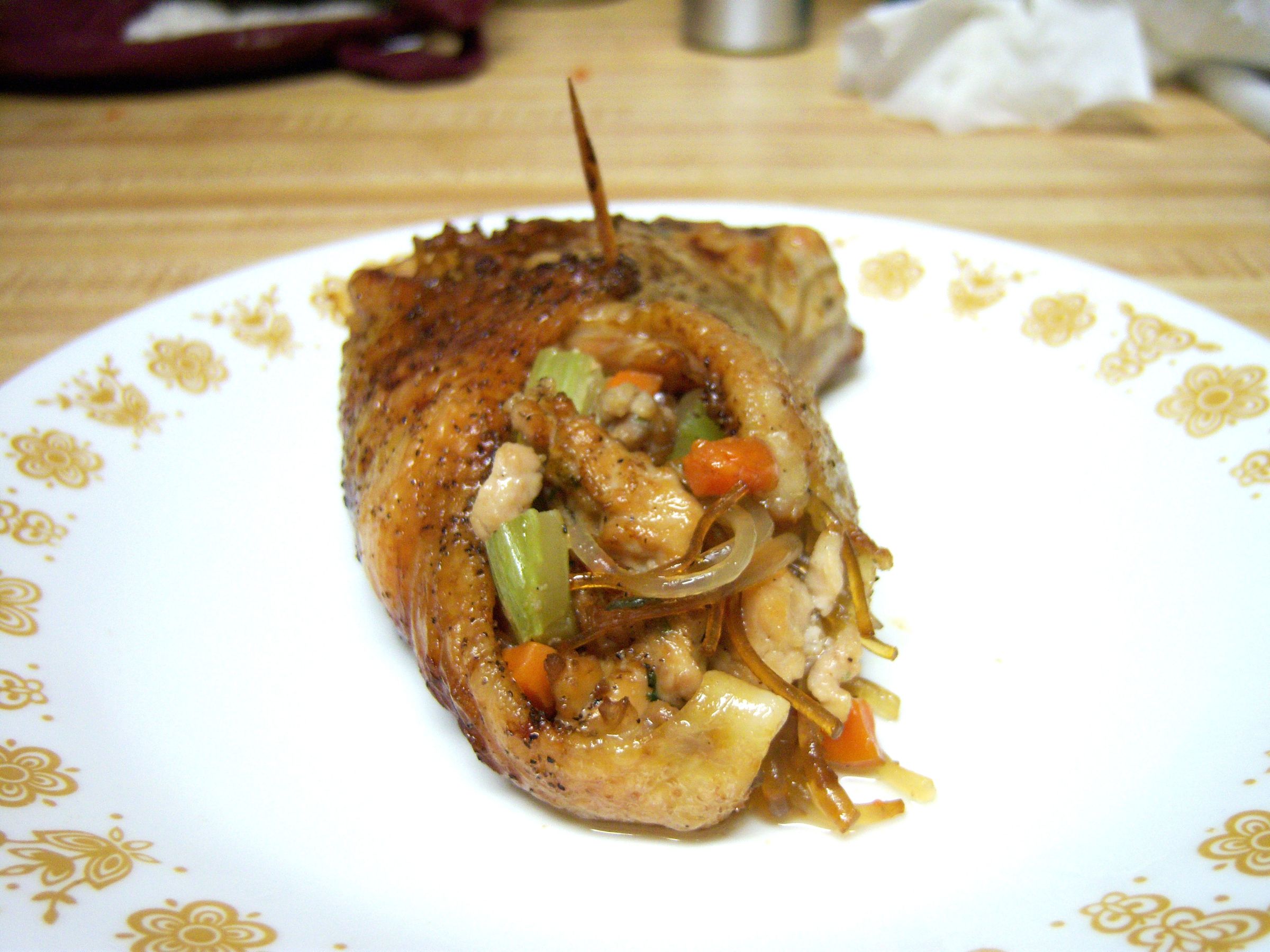 Asian Stuffed Chicken Quarters : 5 Steps - Instructables