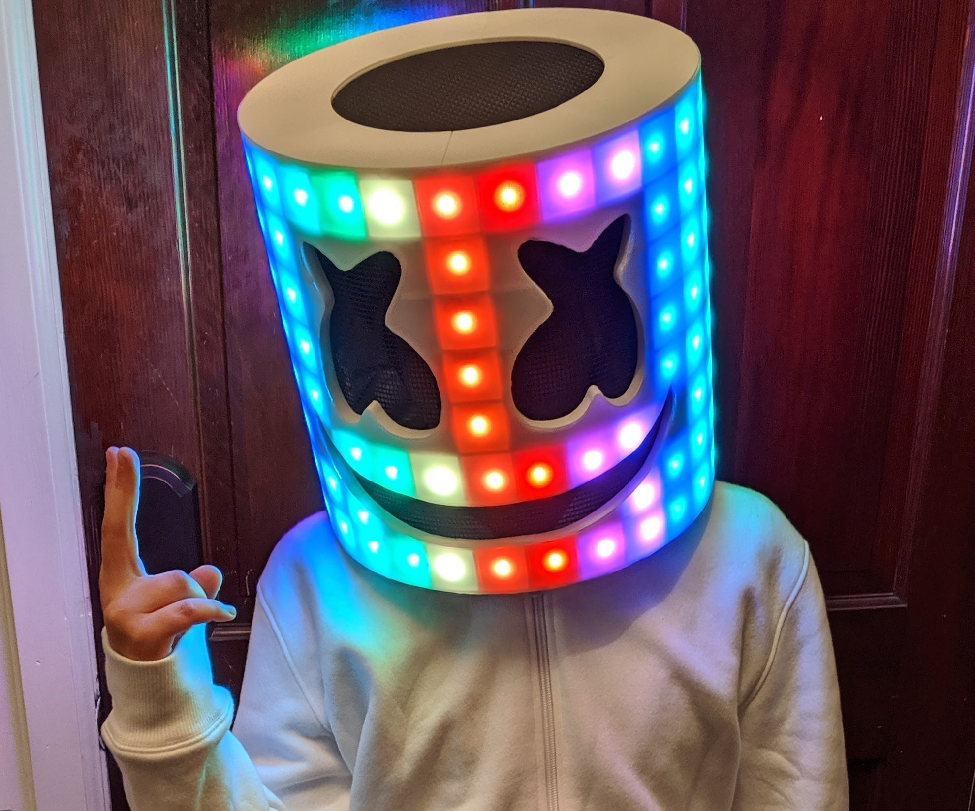 Marshmello LED Helmet : 11 Steps (with Pictures) - Instructables