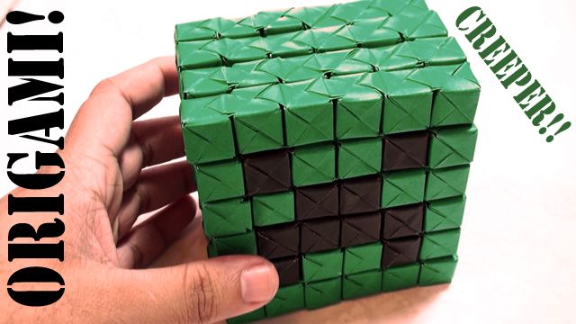 Minecraft Creeper Tutorial (Origami Sonobe)! - Instructables