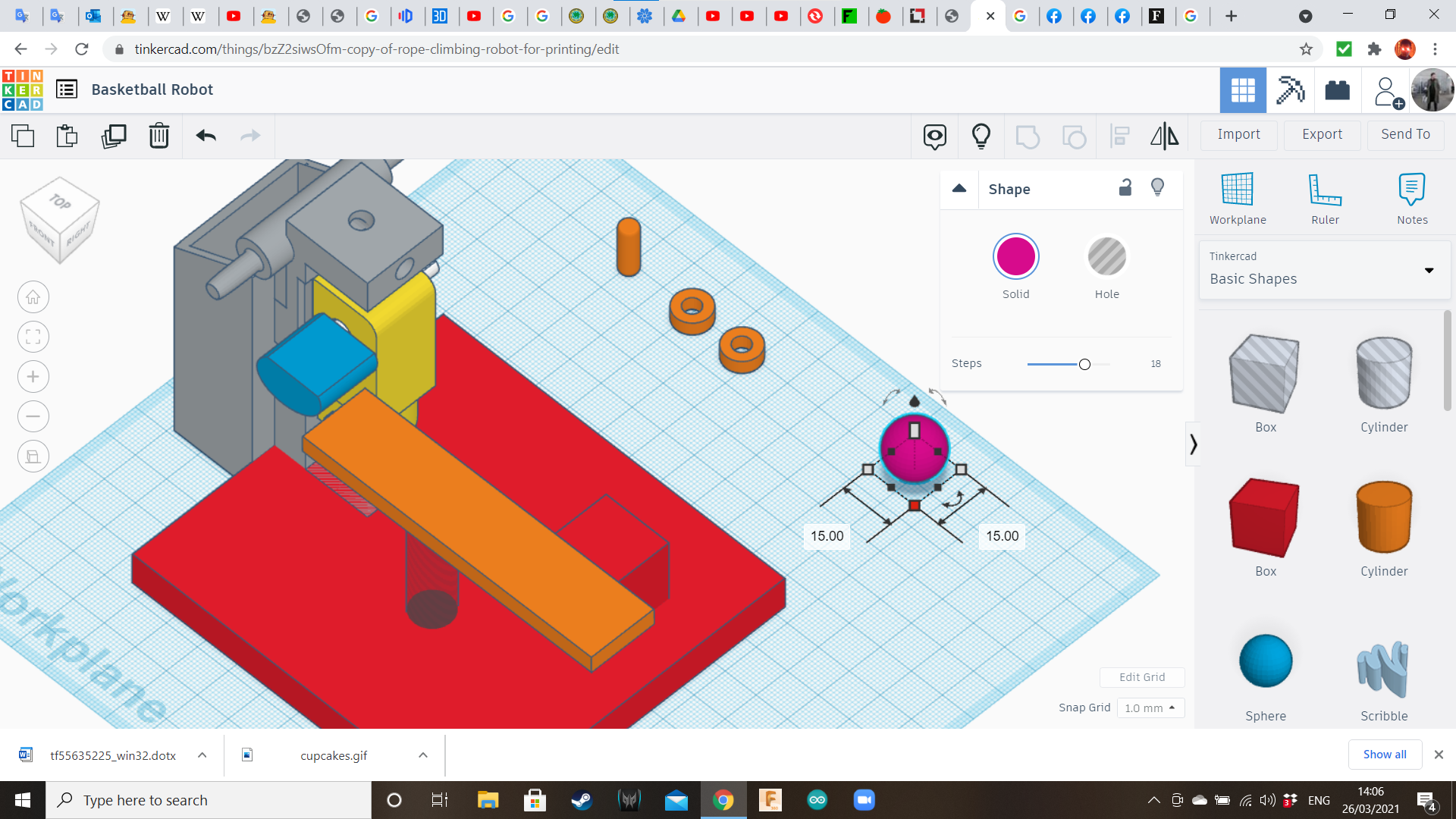 Tinkercad Robotics for School: Basketball Machine! : 16 Steps (with ...