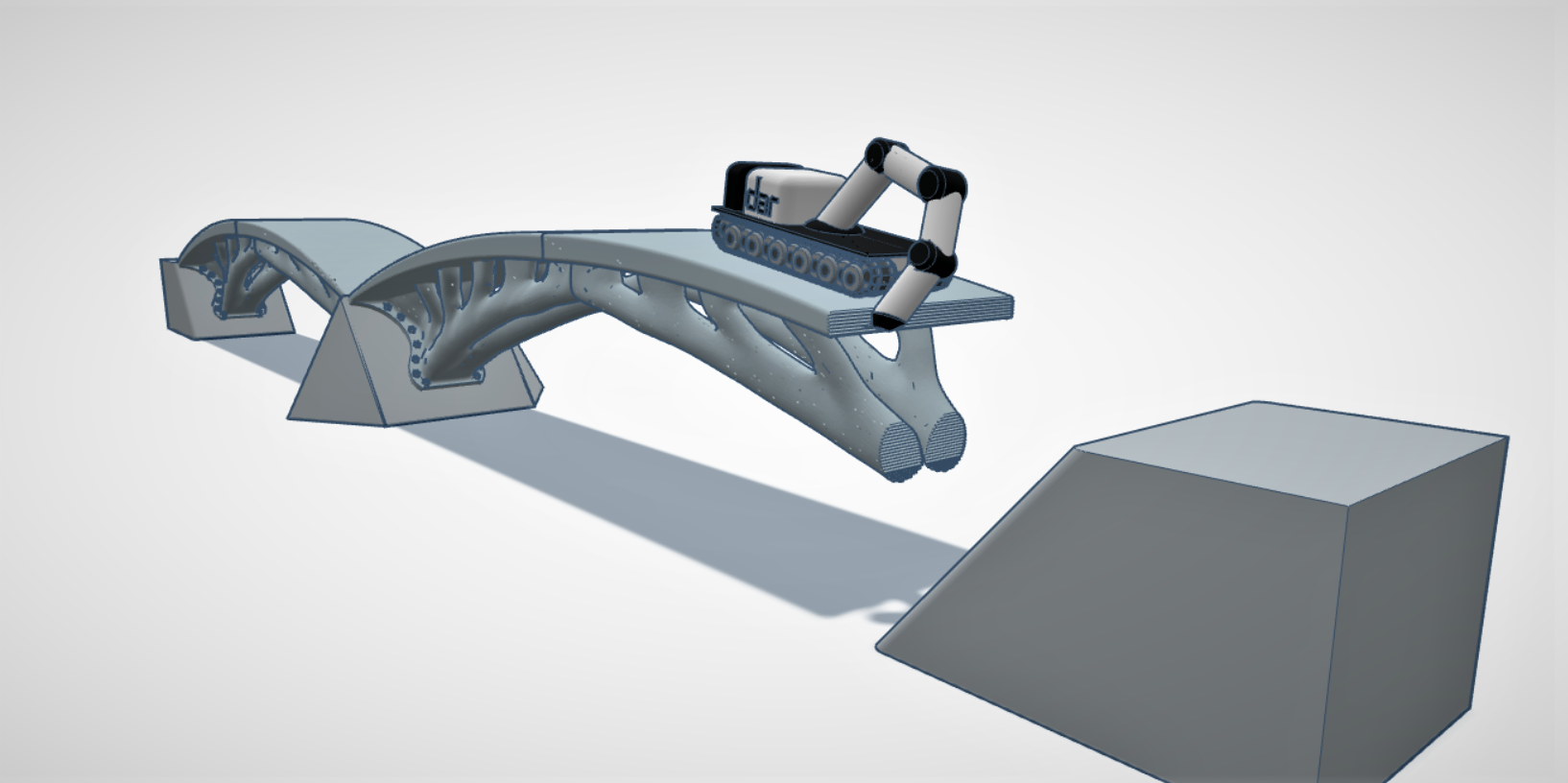 Double Arched Pedestrian Bridge (Inverted Version) : 14 Steps ...