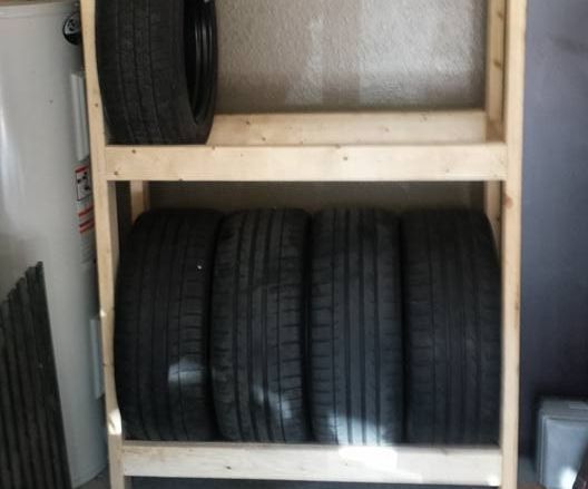 DIY Budget Tire Rack (or Shelves) for Your Garage : 5 Steps - Instructables