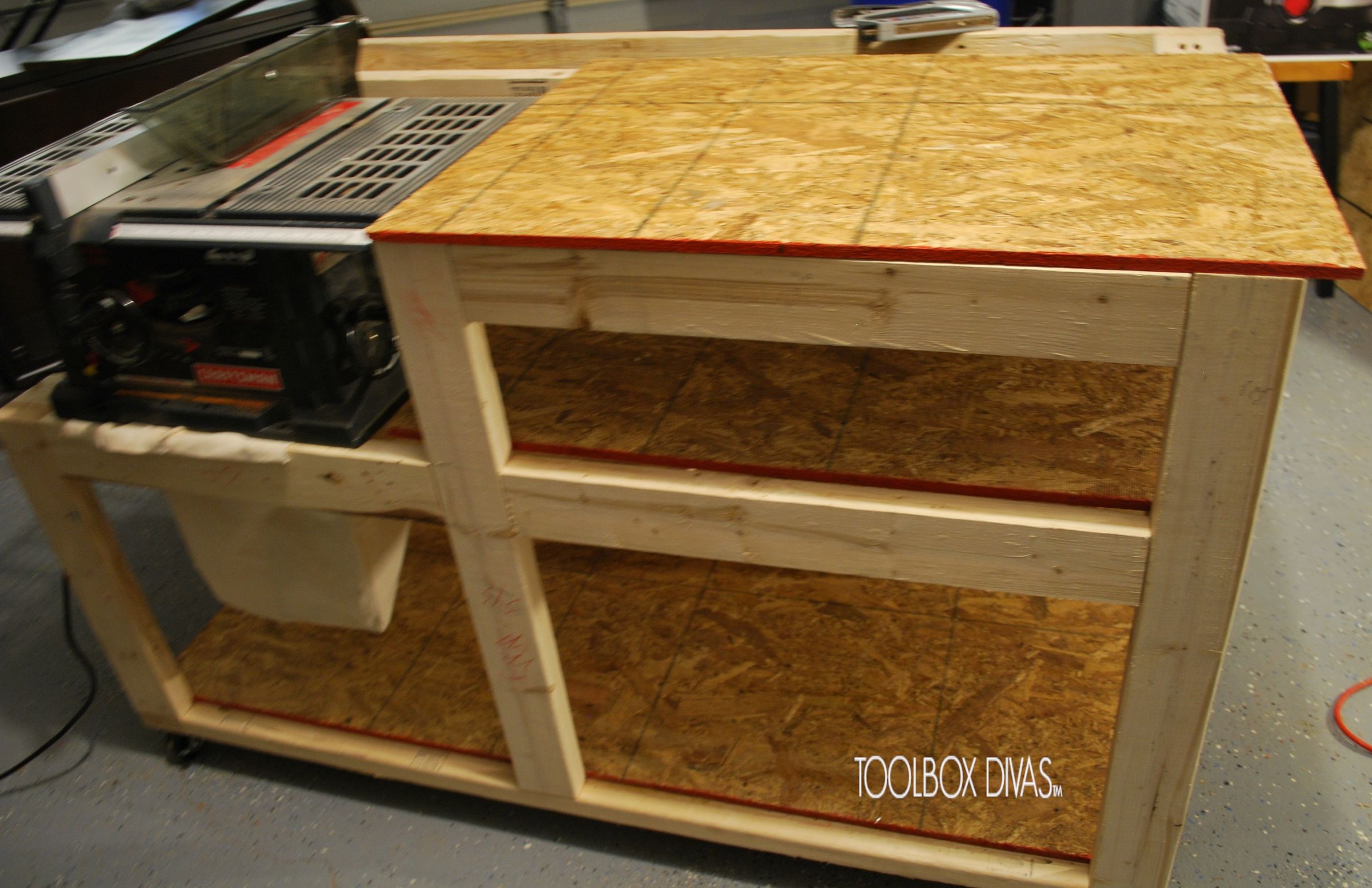 Table Saw Workbench With Wood Storage : 19 Steps (with Pictures ...