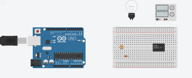 Arduino Light Intensity Lamp In Tinkercad Instructables