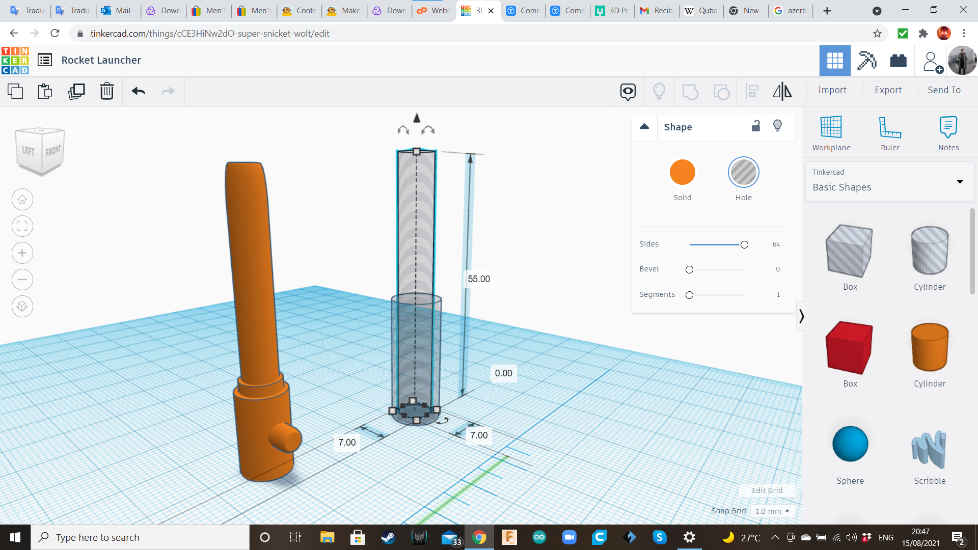 Tinkercad Robotics for School: Rocket Launching Mini-bot : 32 Steps ...