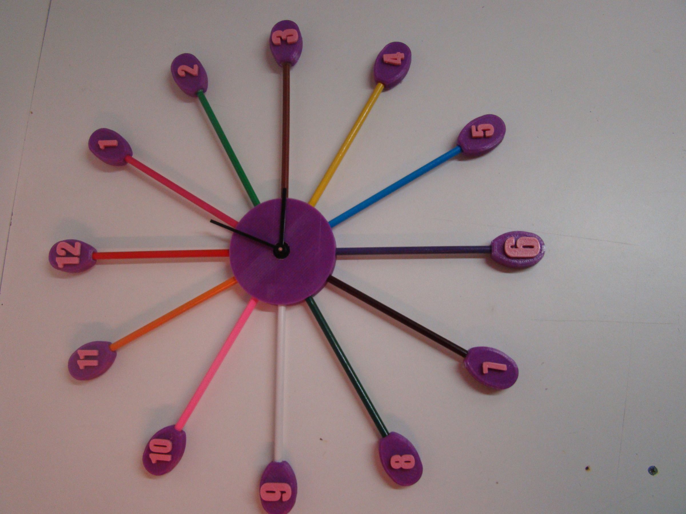 3D Printed Wall Clock With Lots of Colors. : 3 Steps - Instructables
