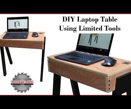 DIY Laptop Table - Using Limited Tools & Plywood : 7 Steps (with ...