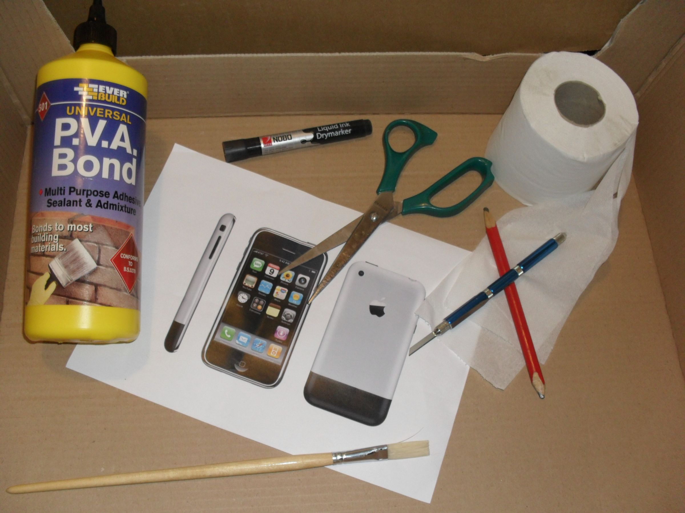 Cardboard Props: How to Make a Prop IPhone or IPad : 8 Steps ...