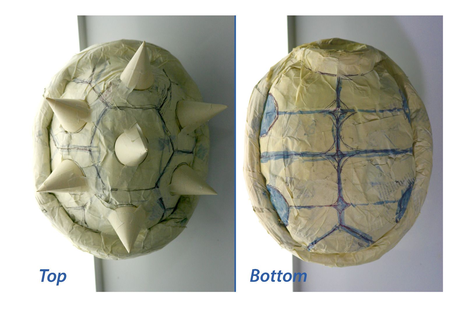 Diy Cardboard Mario Kart Blue Shell Trophy : 8 Steps (with Pictures ...