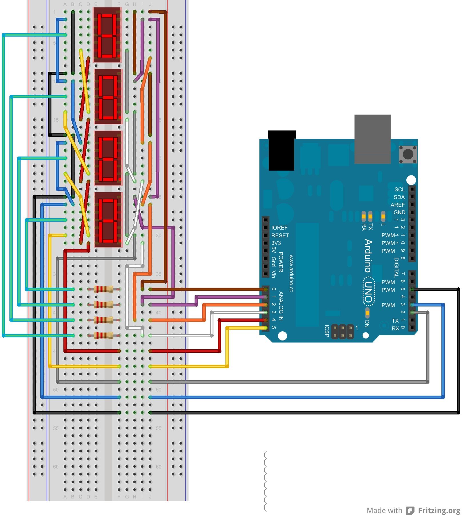 Charlieplexing 7-segment Displays : 3 Steps - Instructables