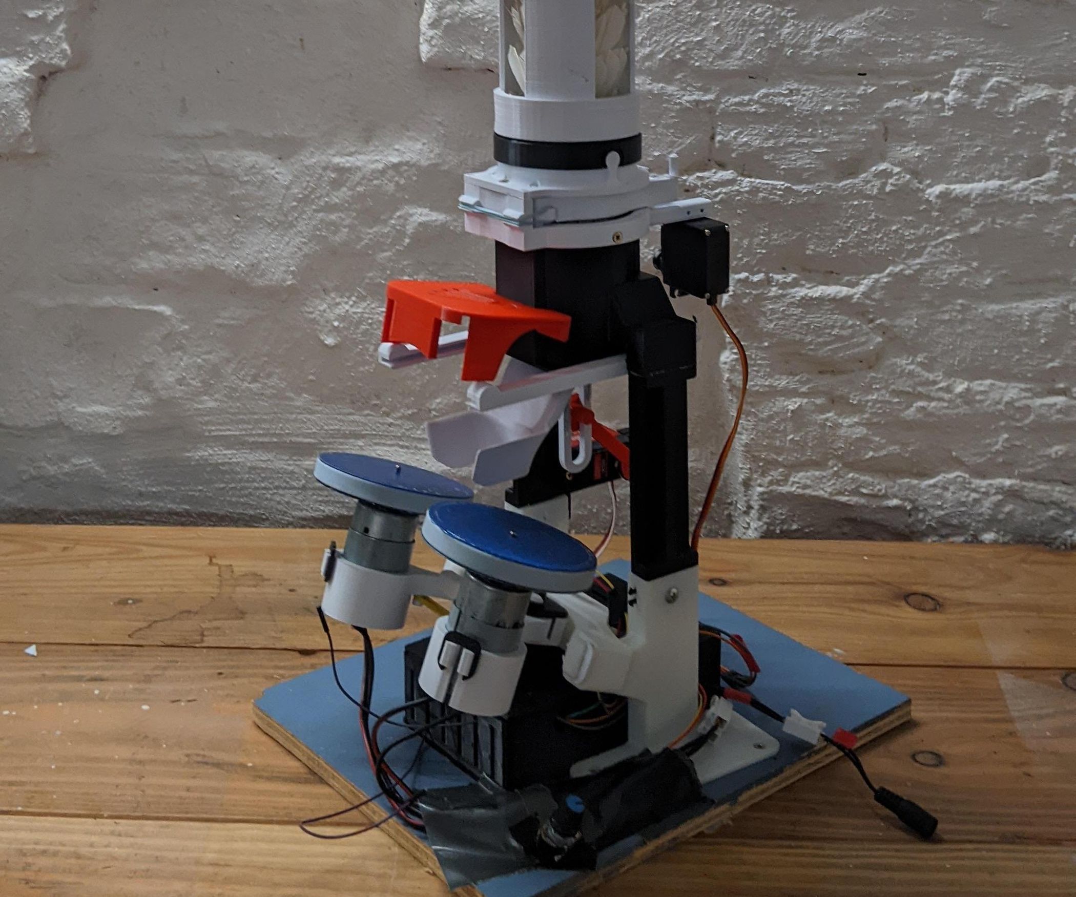 Badminton Trainer DIY / 3D Printed Shuttlecock Launcher : 5 Steps ...