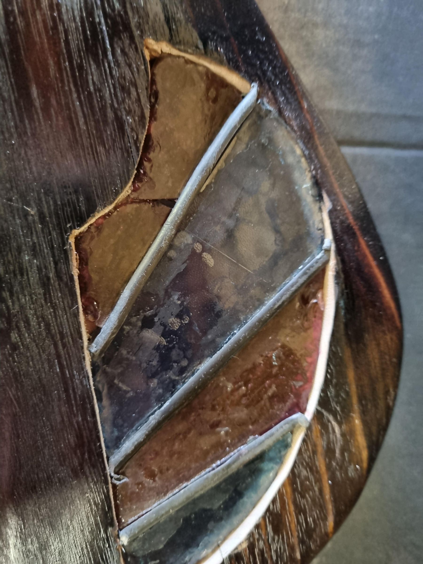 Refurbished Bass With Custom Cutouts, Wood Burnt Finish and Stained ...