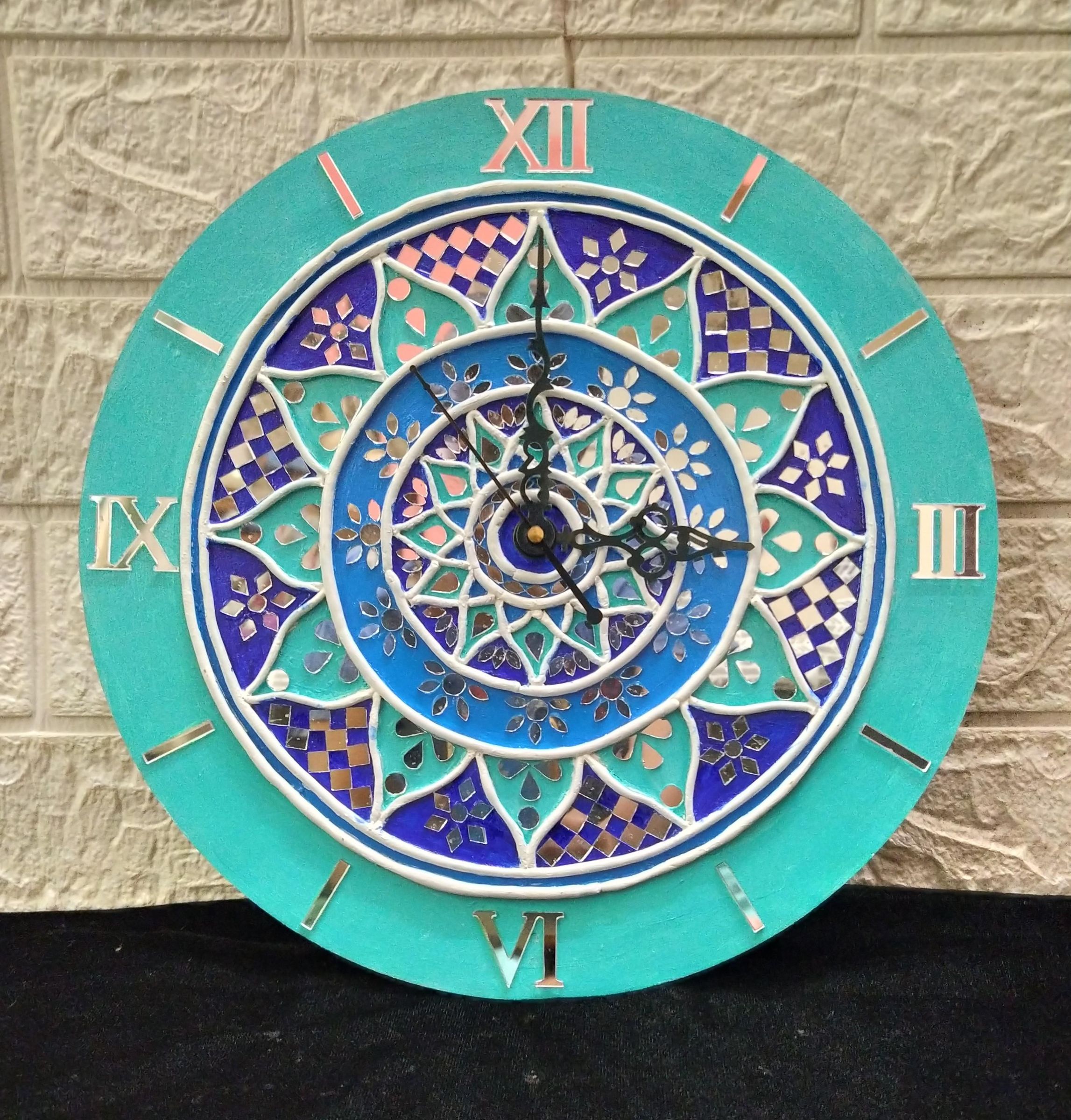 Blue Lippan Art Wall Clock : 24 Steps (with Pictures) - Instructables
