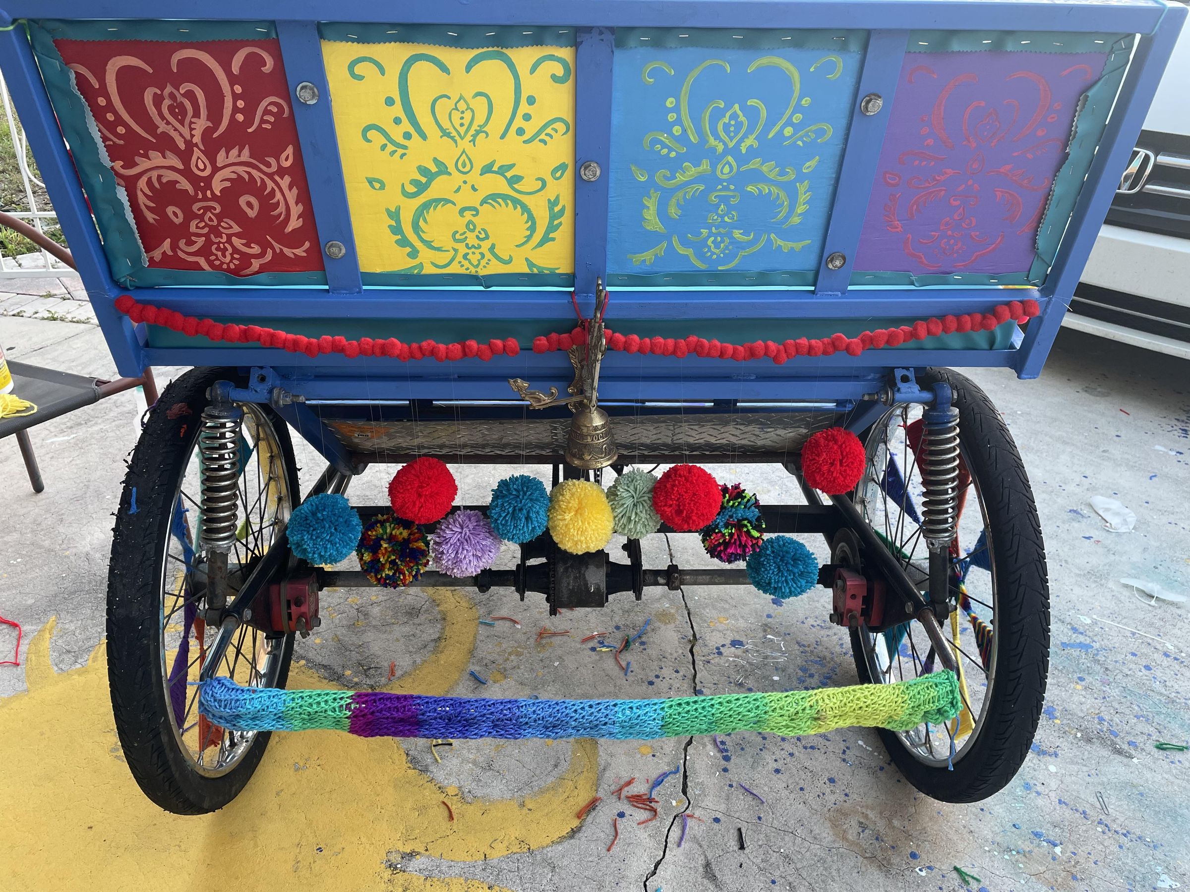 Yarn Bombed Pedicab/bike : 7 Steps (with Pictures) - Instructables