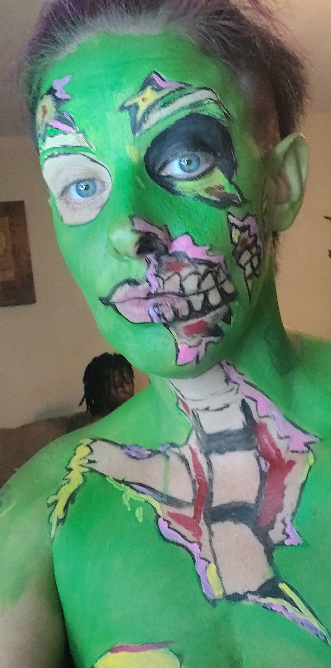 Zombie Pin Up Jente Sminke