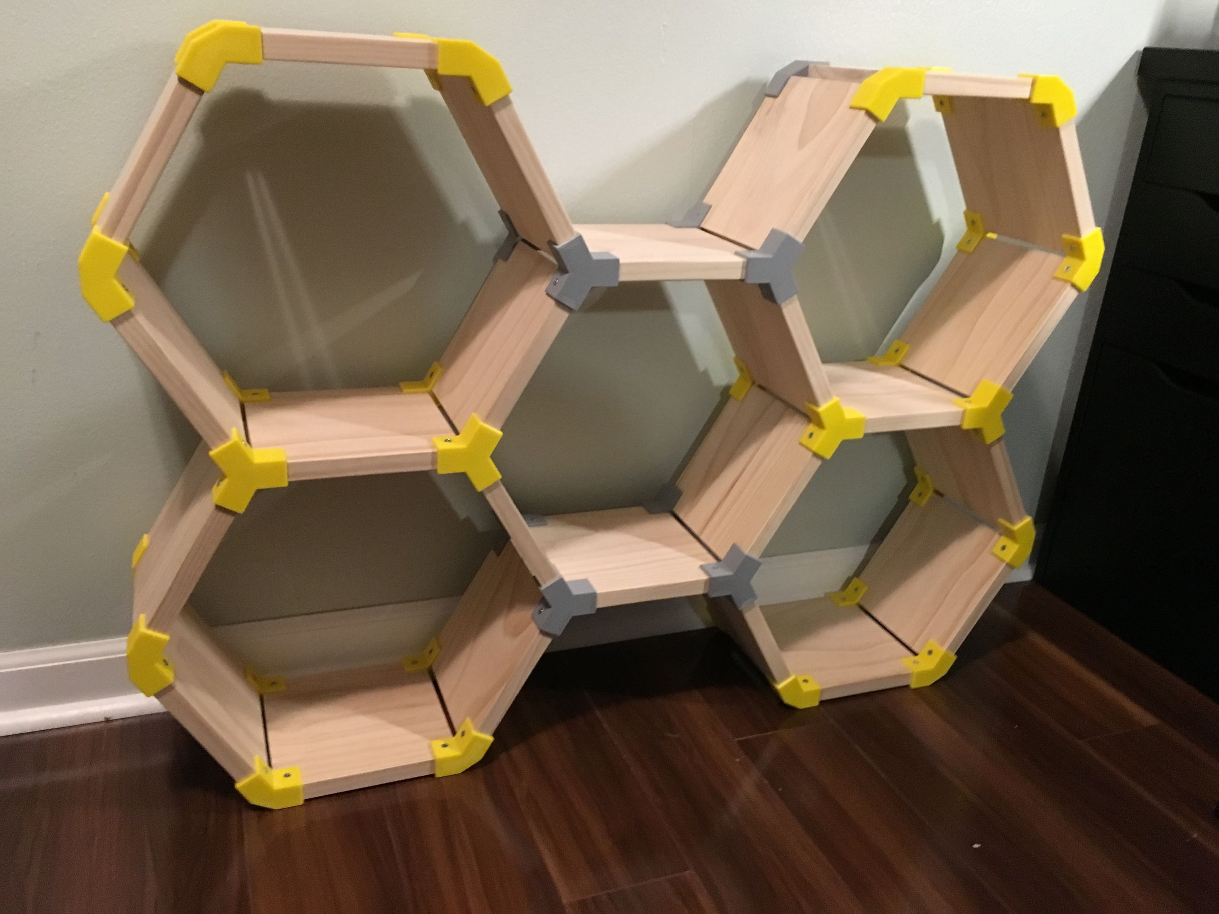 Custom Hexagon Shelves Using 3D Printing : 6 Steps (with Pictures ...