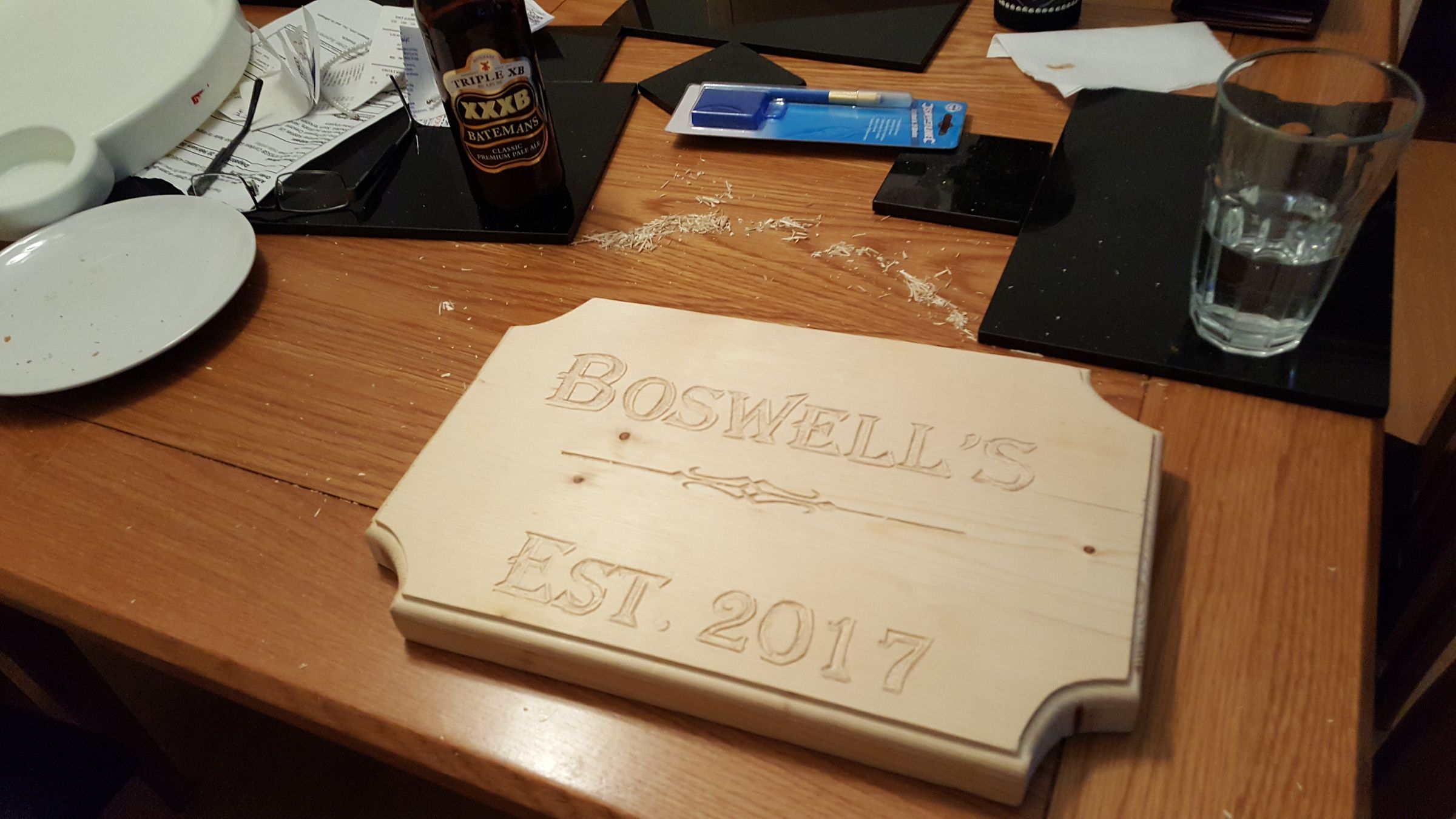 Hand Carved Hanging Bar Sign : 5 Steps (with Pictures) - Instructables