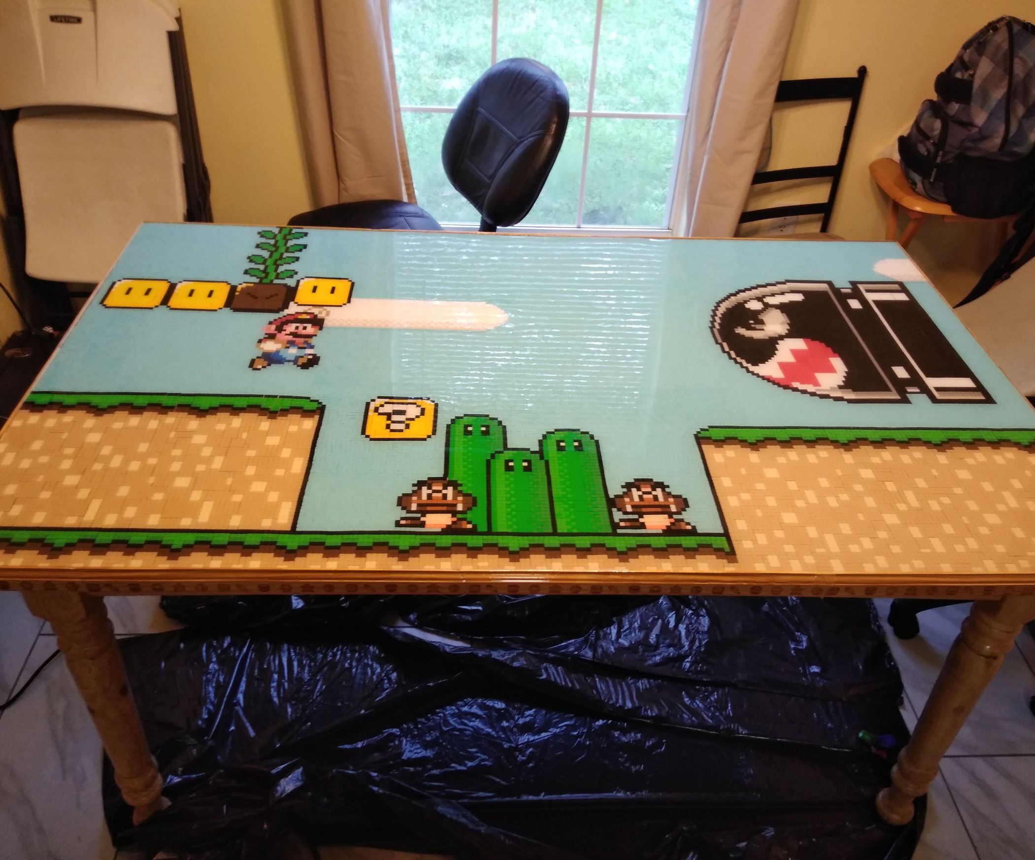 Mario Mosaic Tabletop : 10 Steps (with Pictures) - Instructables