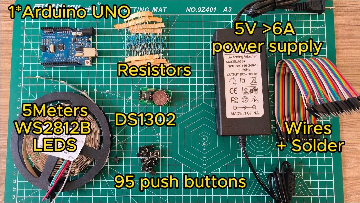 INTERACTIVE LED WALL & CLOCK! : 8 Steps (with Pictures) - Instructables