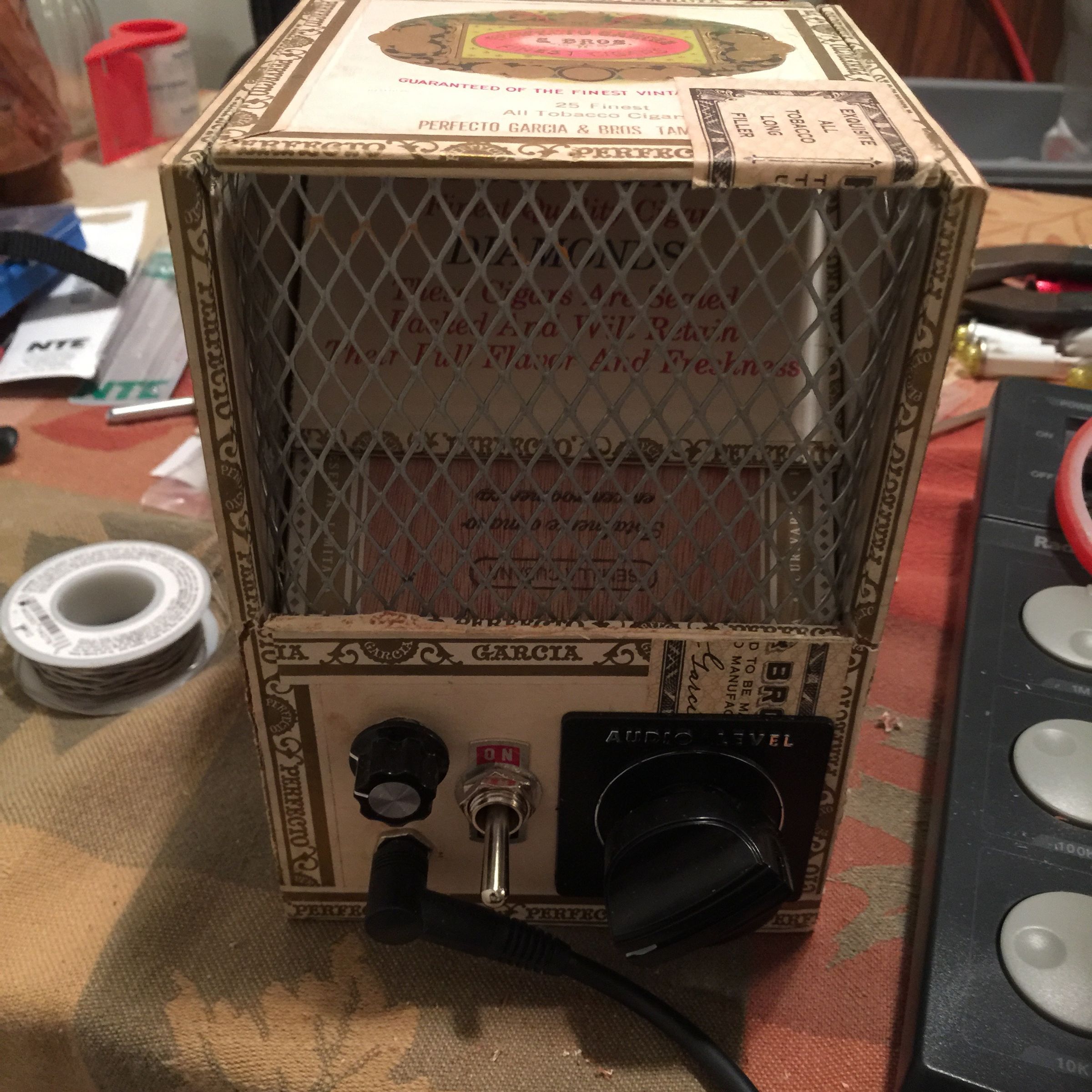 Basic Electronic Amplifier 9v to 12v Cigar Box Closed Guitar Amp : 5 ...
