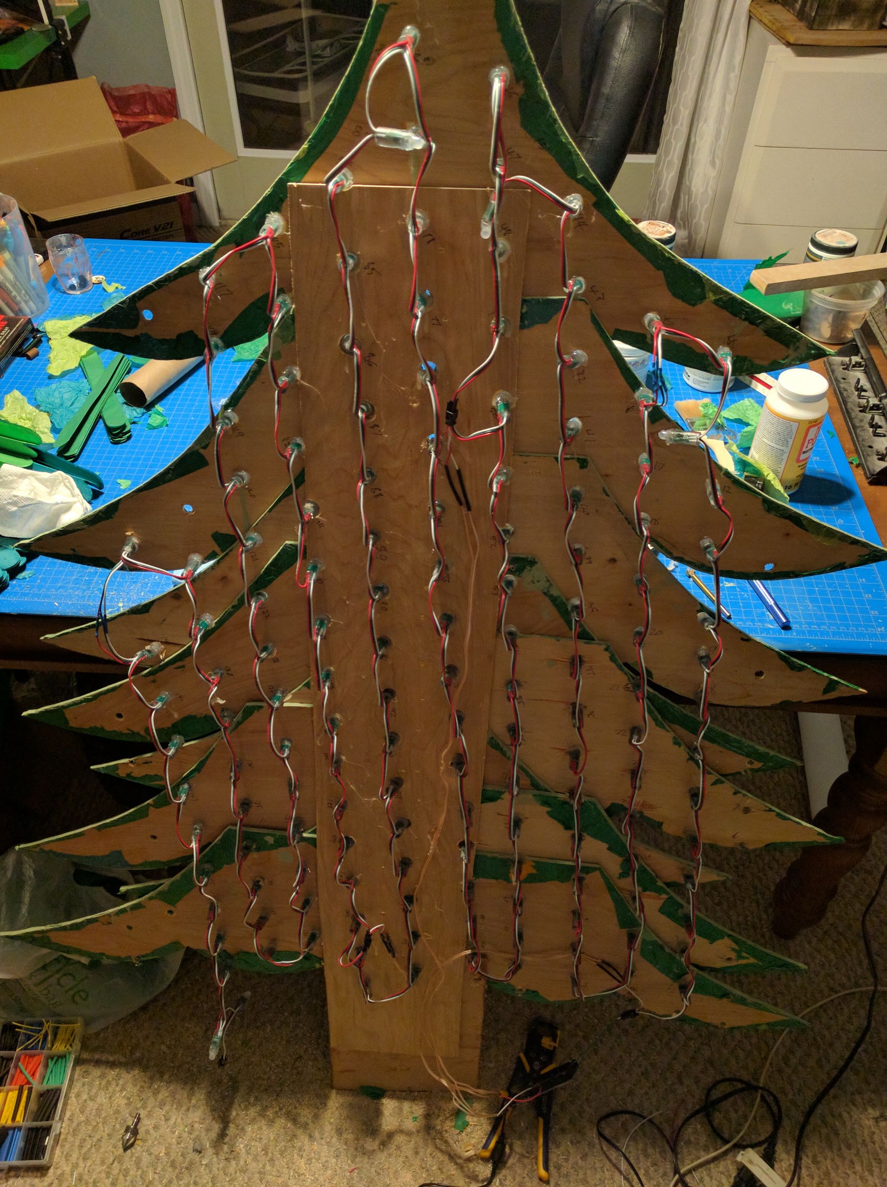 Arduino Controlled Positional RGB LED Christmas Tree : 6 Steps (with ...