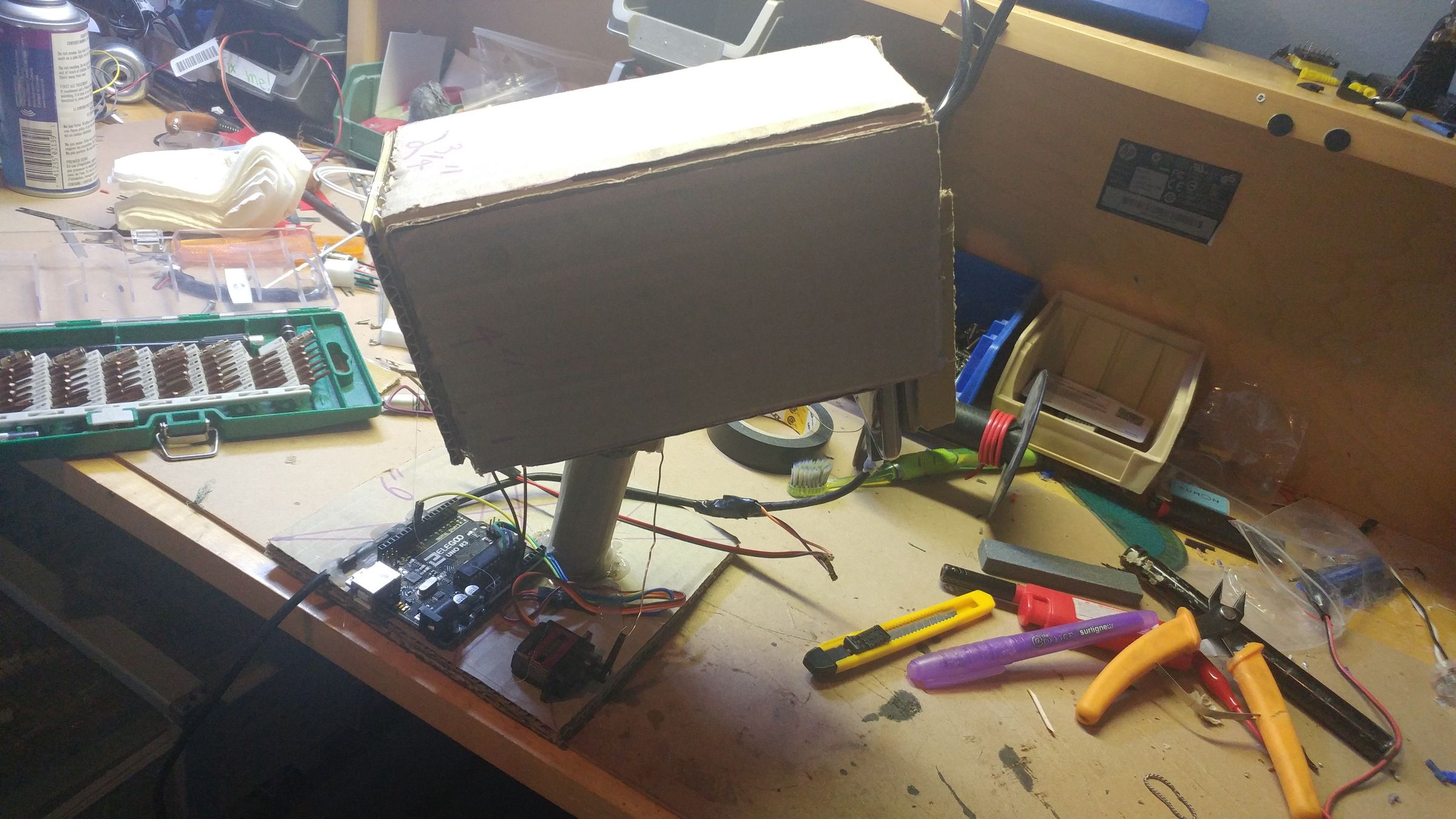 Rotating Cardboard Security Camera: Ceiling or Table With Plans : 16 ...