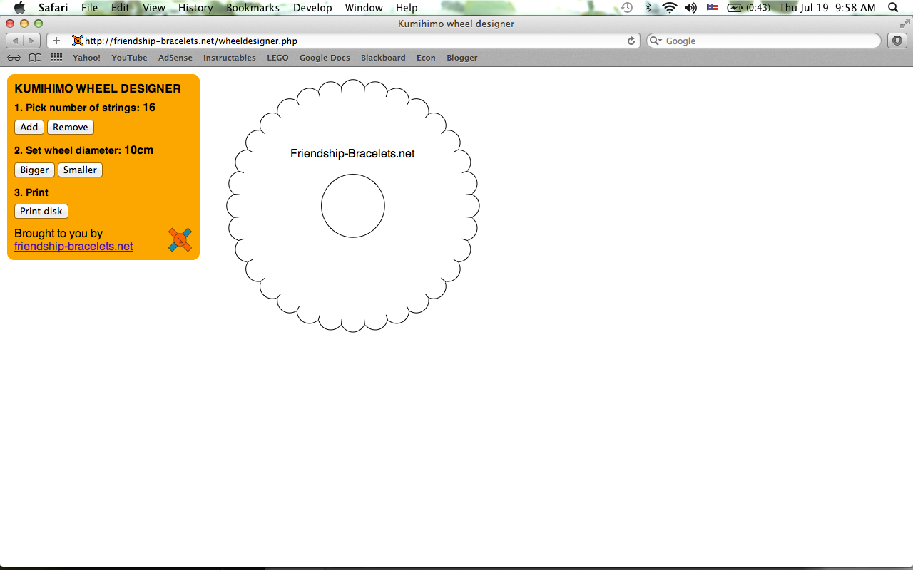 Braiding Wheel Friendship Bracelets : 5 Steps (with Pictures ...