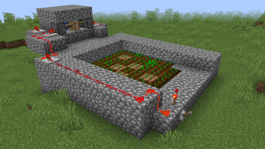 Minecraft Auto-harvest Wheat Farm : 14 Steps - Instructables