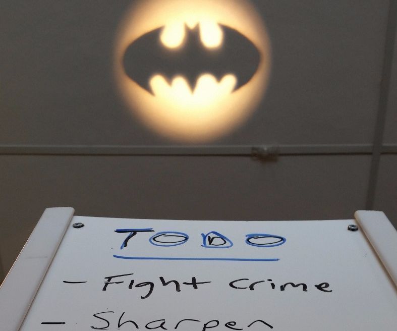 Bat Signal - Made From LED Floodlight, PVC Frame, and Whiteboard : 6 ...
