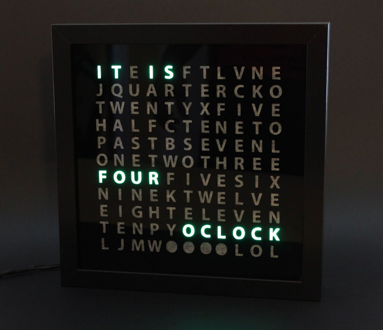 DIY Word Clock - in Seven Steps : 7 Steps - Instructables
