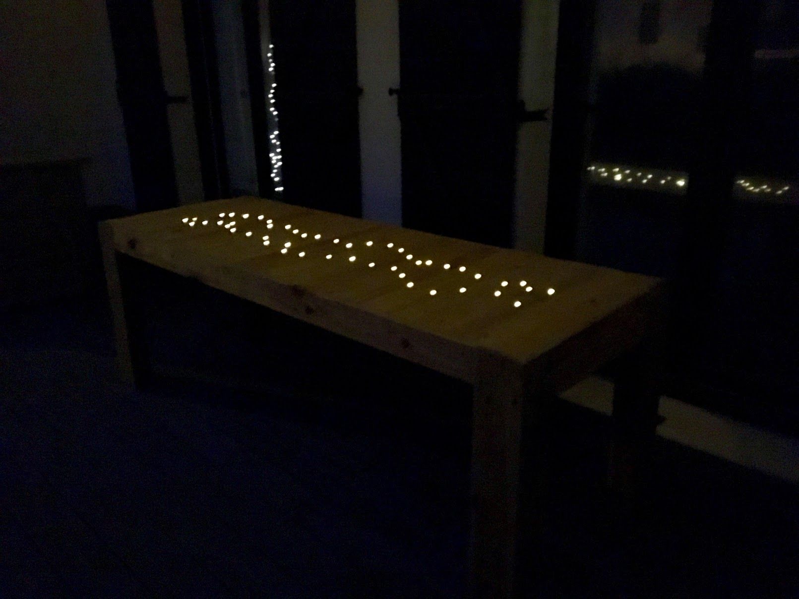 Pallet Dining Table With Solar Lights : 7 Steps (with Pictures ...