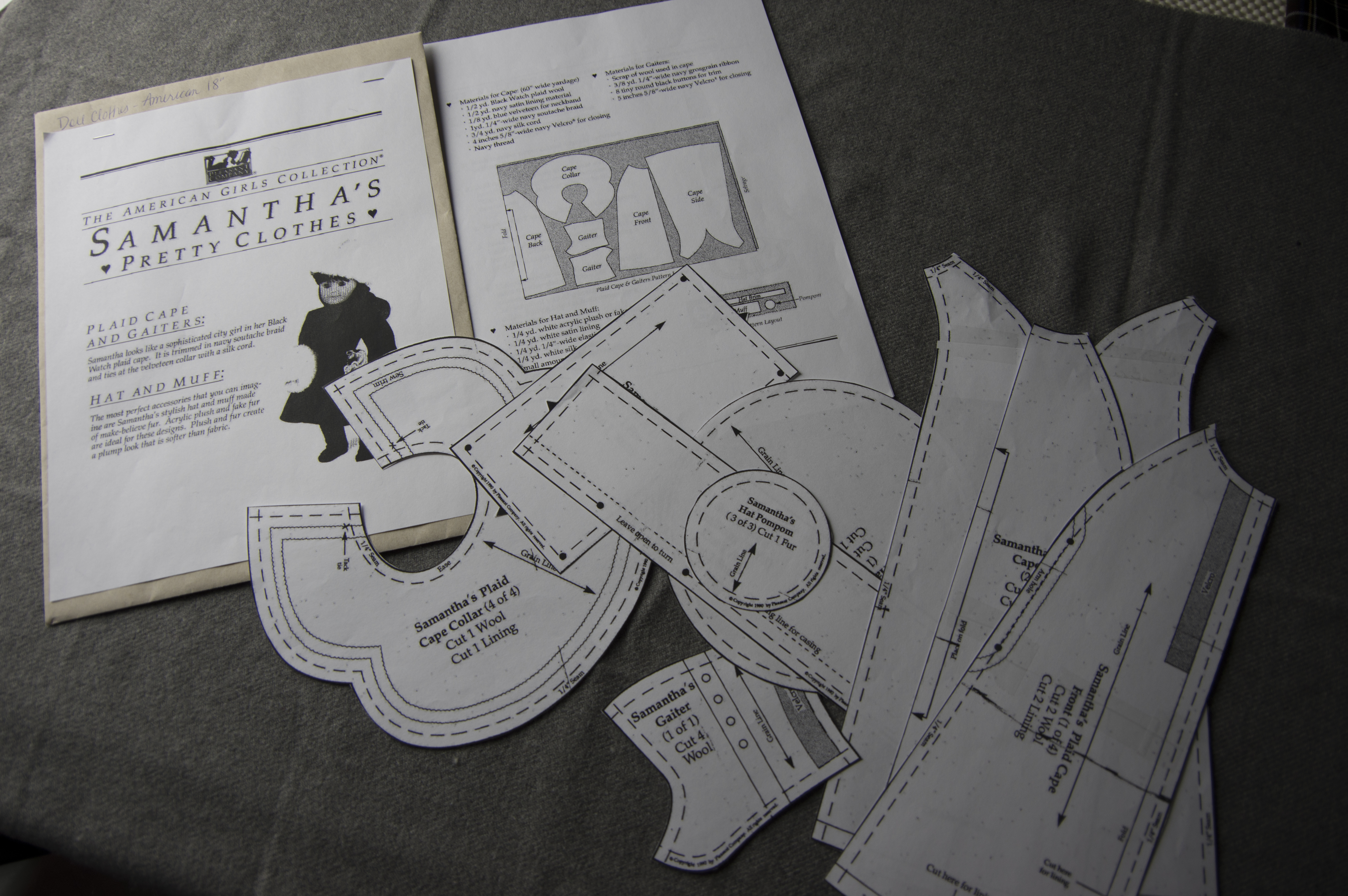 Make a Tartan Cape and Accessories for an 18" Doll : 14 Steps (with ...