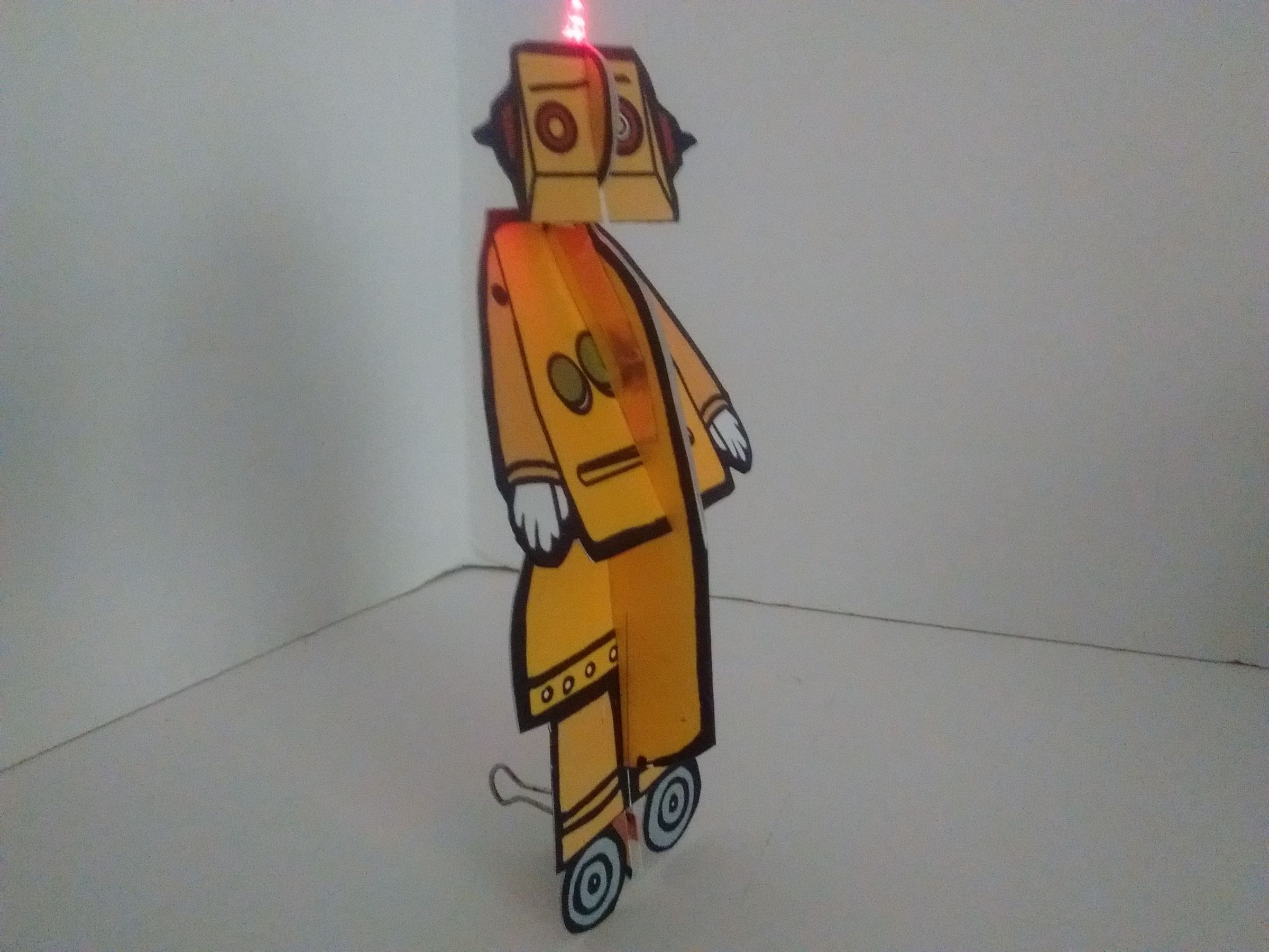Blinky Paper Robot - 1st Paper Circuit Project : 7 Steps (with Pictures ...