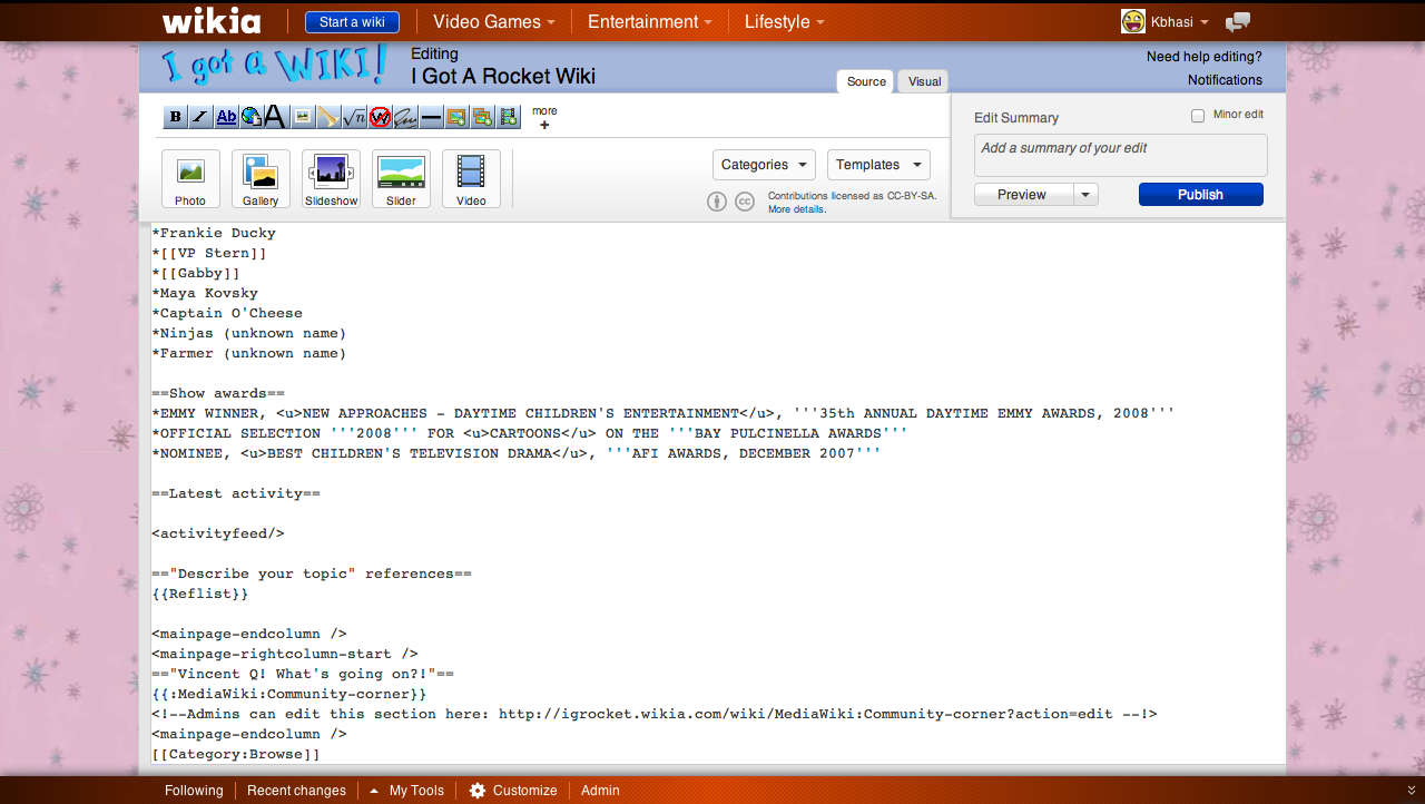 Wikia/MediaWiki: Put the "community Corner" on the Wiki's Homepage ...