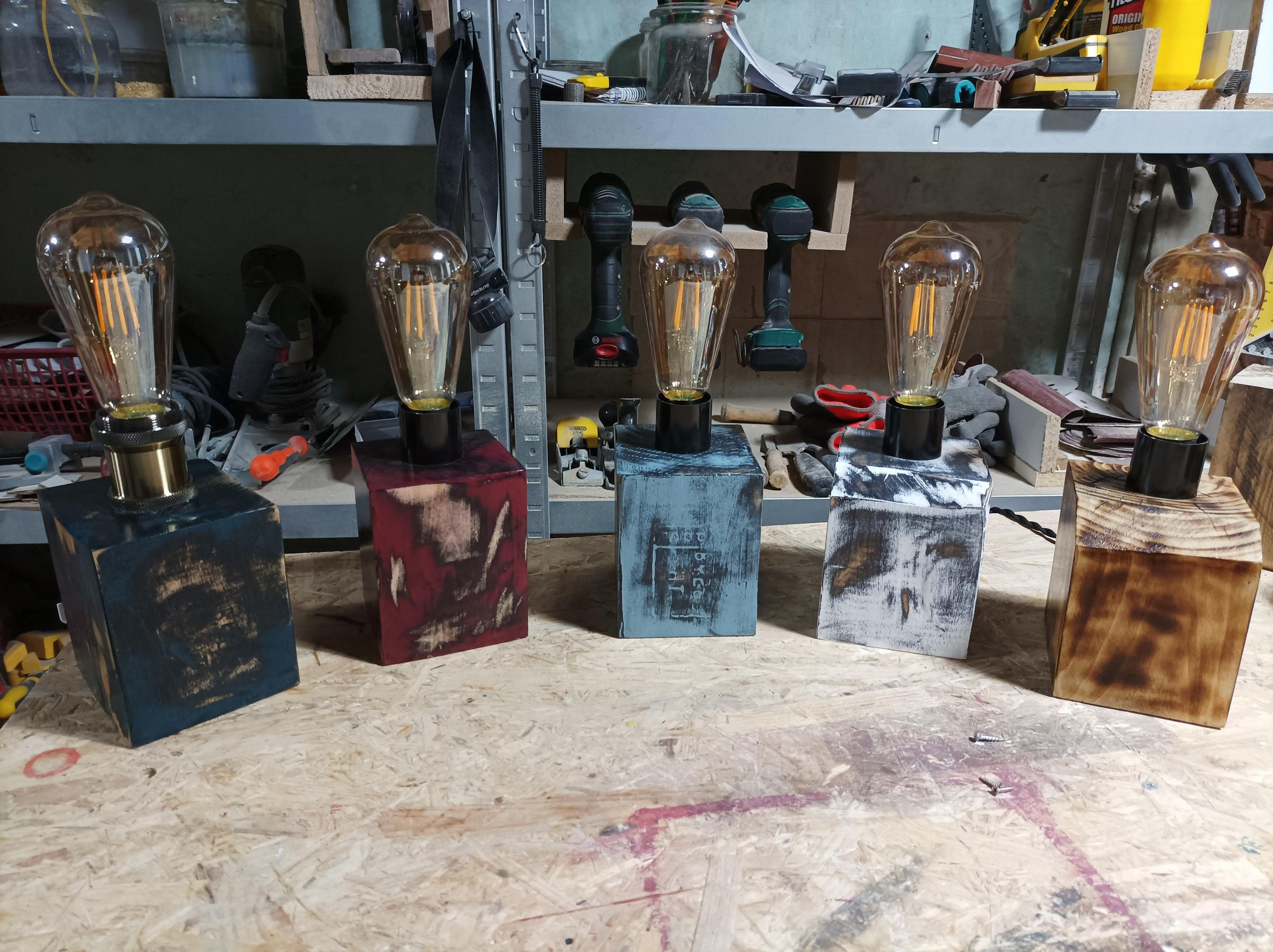 Design Lamps From Pallet Blocks : 6 Steps - Instructables