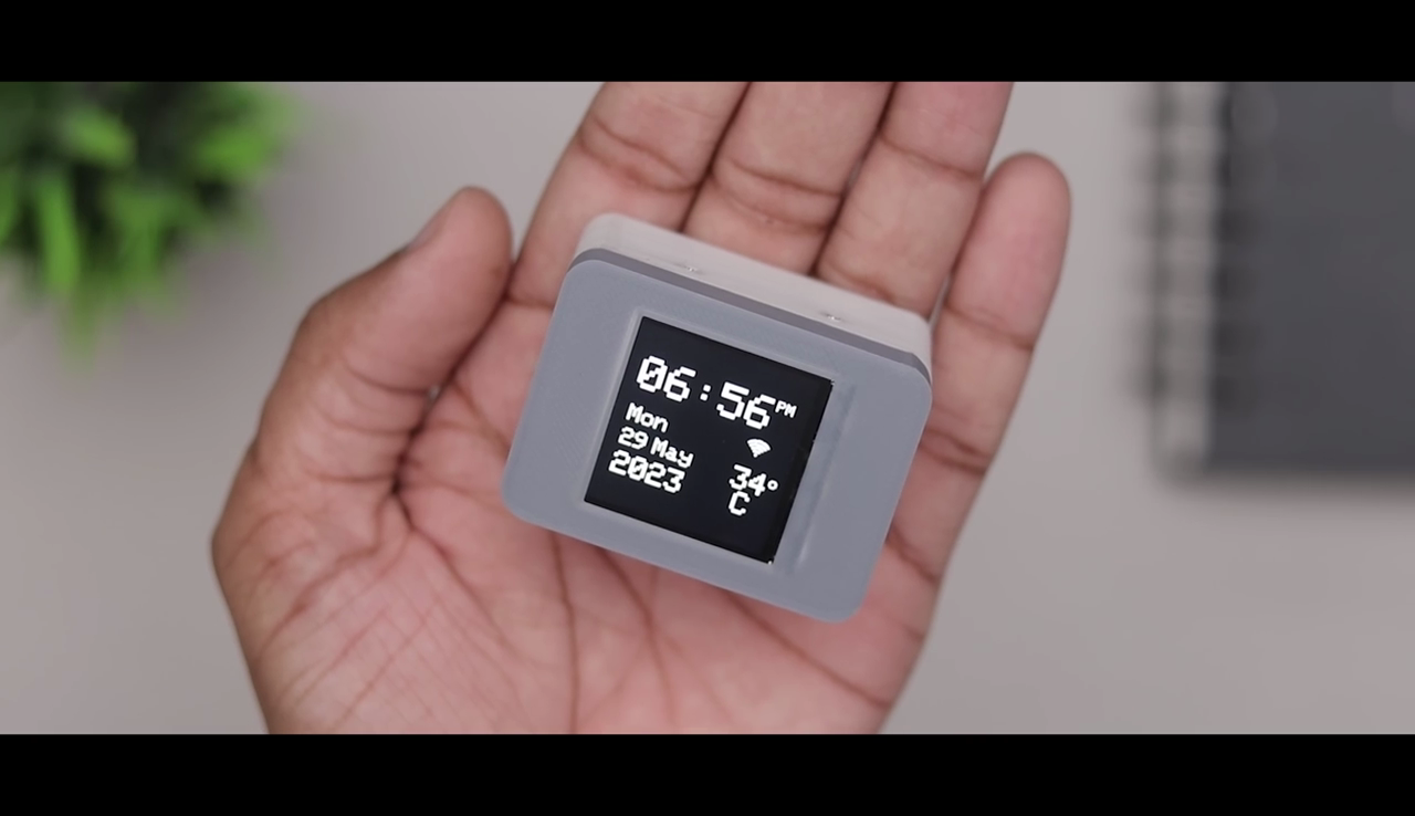 How to Make a Small Desk Clock With Weather Station : 8 Steps (with ...