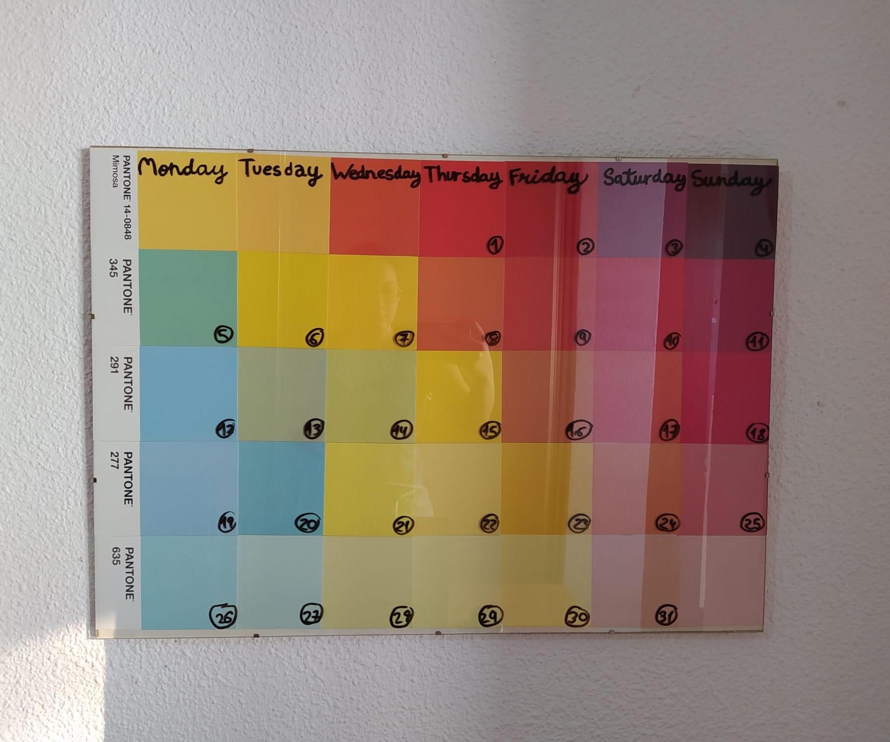 Rainbow Calendar Pantone : 3 Steps (with Pictures) - Instructables