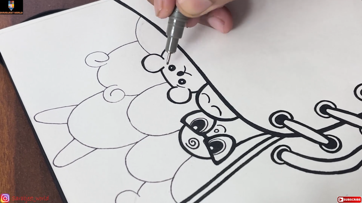 How to Draw Custom Doodle Cartoon Characters Tutorial for Beginners ...