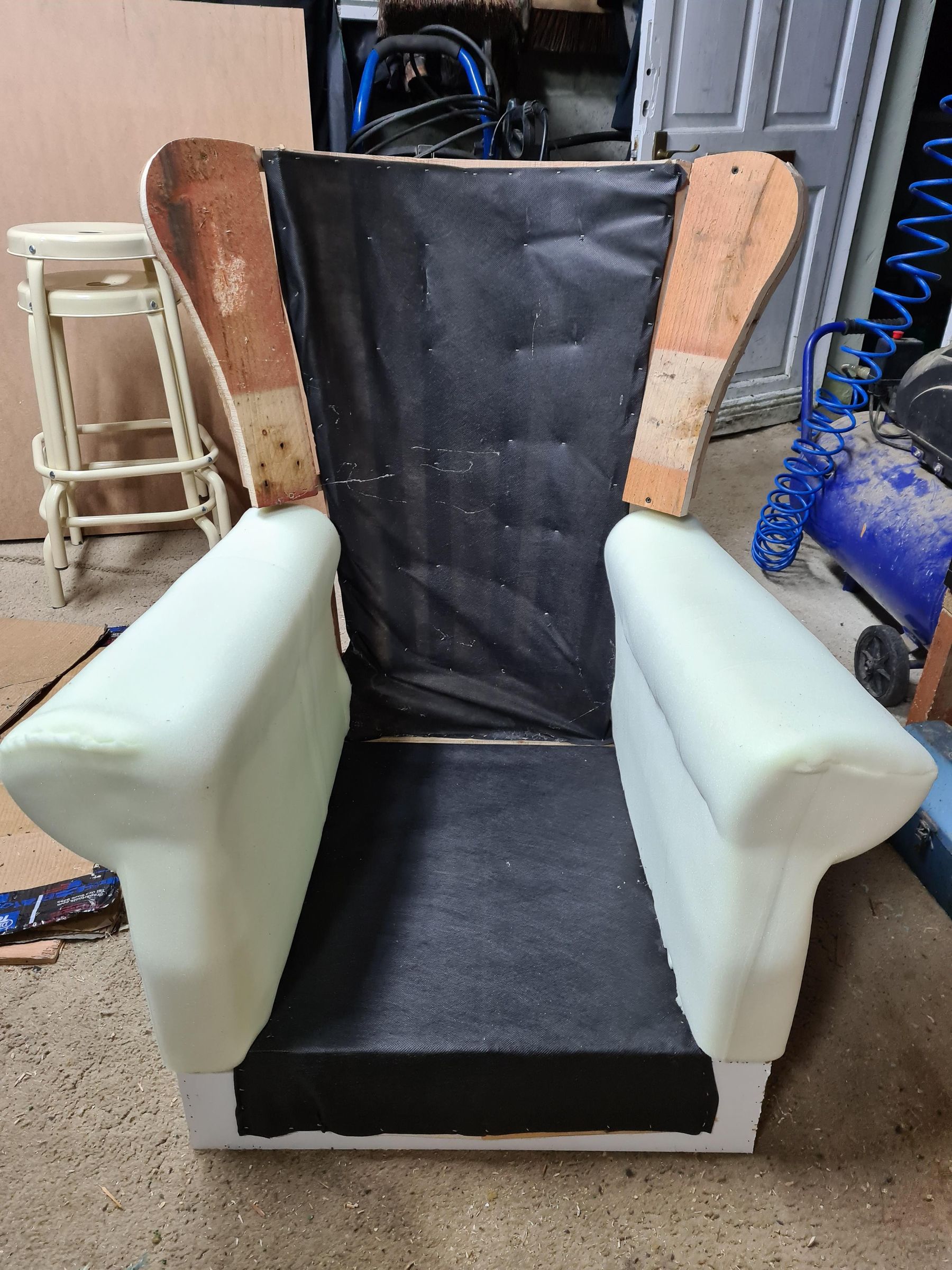 Wingback Armchair Full Build and Upholstery | Whitehorn Studio ...