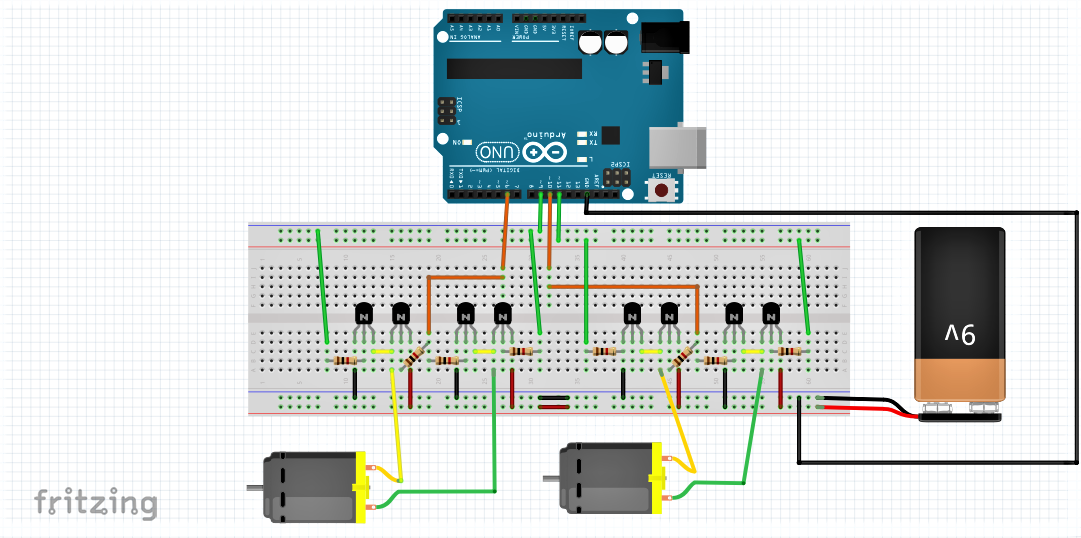 DIY H-Bridge Shield for Arduino With Transistors : 6 Steps (with ...